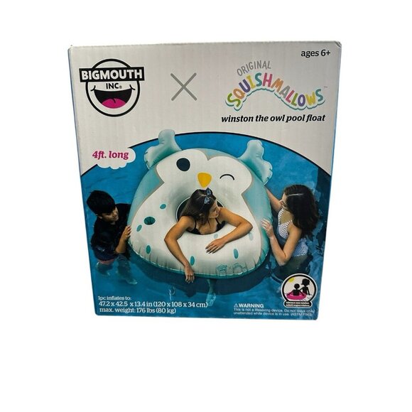 Big Mouth Toys | Other | Nib Squishmallows Pool Float Winston The Owl ...